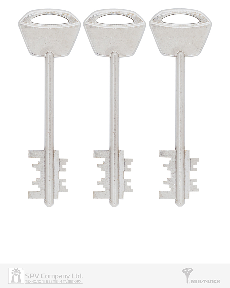 Комплект ключів MUL-T-LOCK MATRIX 3KEY+CARD 110мм_1LOCK в інтернет ...