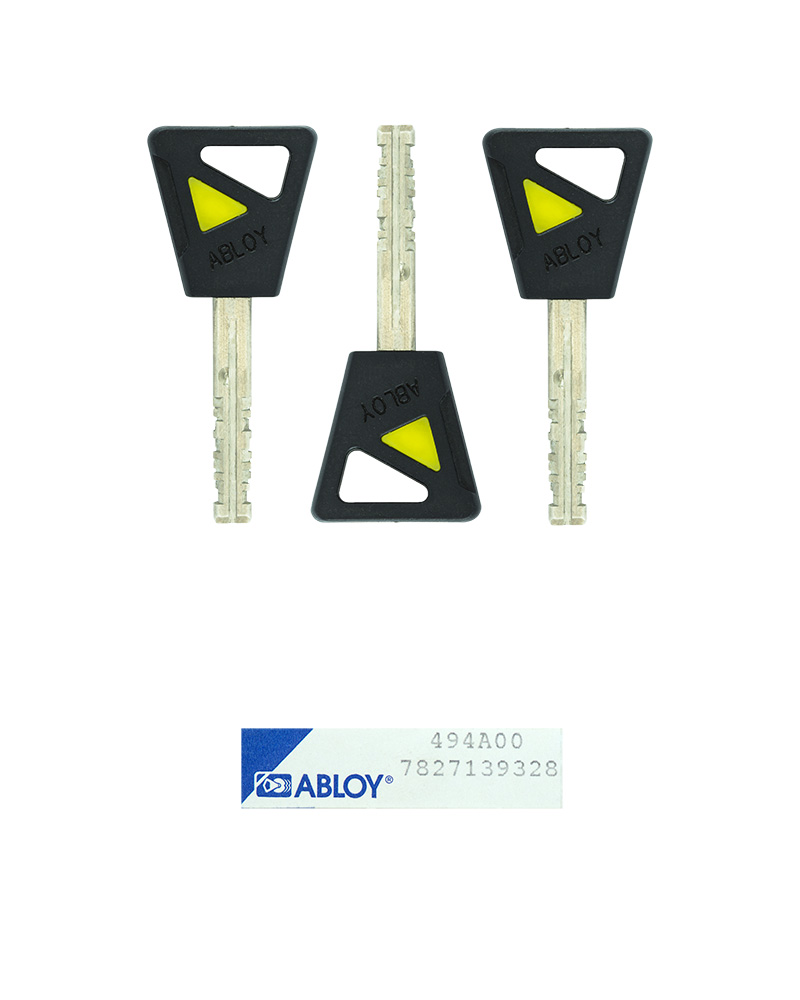 Комплект ключів ABLOY DISKLOCK_PRO 3KEY+CARD 494A00 35мм FIN 11DISCS NSi 26мм DLP_D(BLACK) в ...