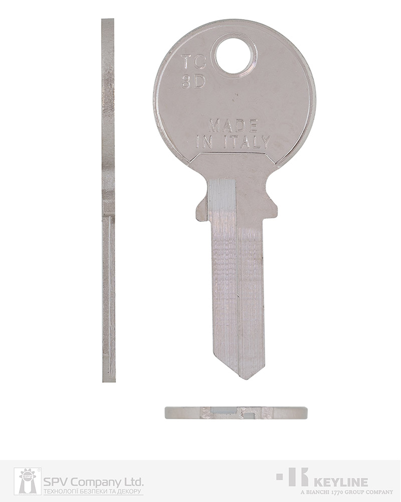 Ключ KEYLINE TRI-CIRCLE(RC) 1KEY TC3D 22.5мм VERTICAL BRA 22.5мм TRI-5D ...