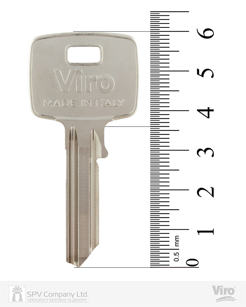 Ключ VIRO 039 1KEY A NP 27.9мм VERTICAL лівий VR_1M в інтернет-магазині ...