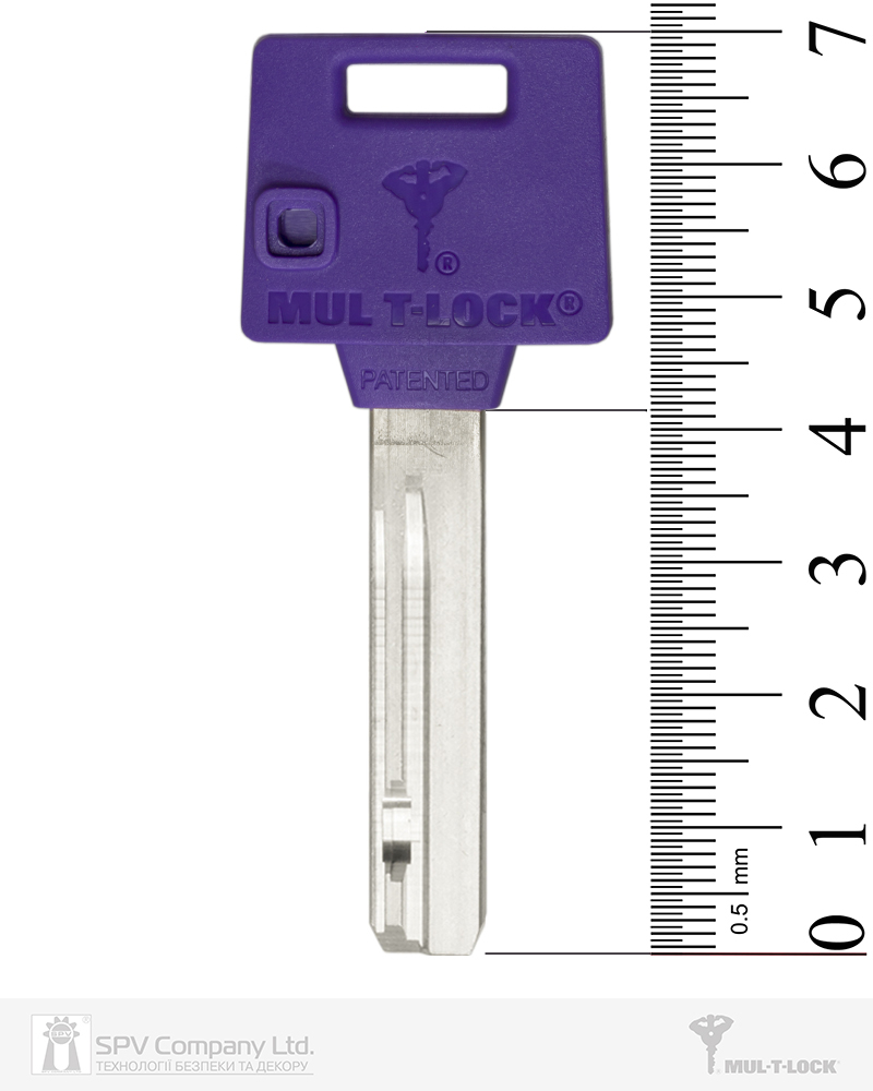 Ключ MUL-T-LOCK MTL400 1KEY 4867 47мм HORIZONTAL NSi 31мм DND3D_PURPLE ...