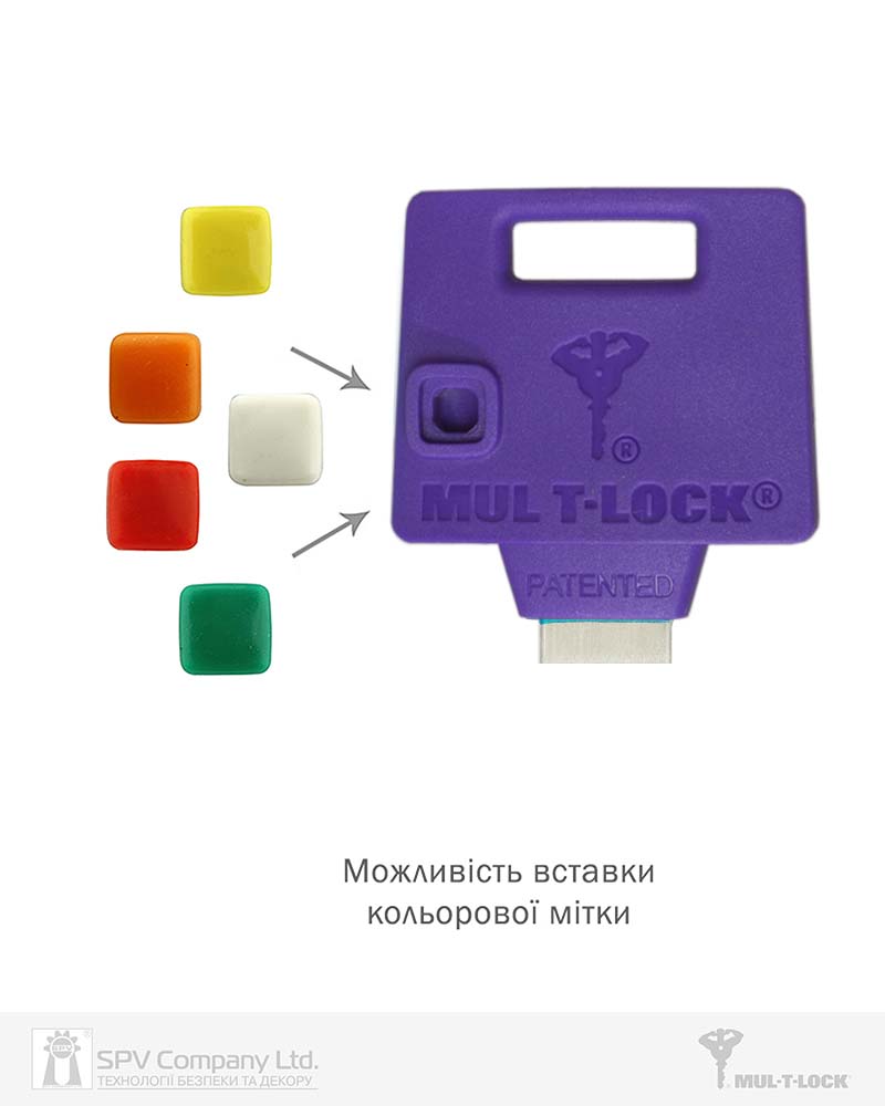 Комплект ключів MUL-T-LOCK MTL400 5KEY_PURPLE_INS+CARD 4867 в інтернет ...